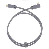 China New 1m TPE Jacket USB4.0 Coaxial Cable 40Gbps Thunderbolt 240W 100W USB4.0 C Male Right Angle Braid Shielding for Computer for sale