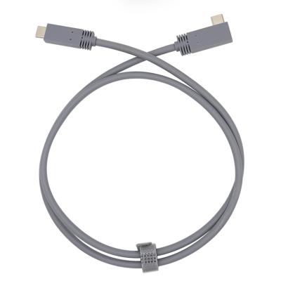 China New 1m TPE Jacket USB4.0 Coaxial Cable 40Gbps Thunderbolt 240W 100W USB4.0 C Male Right Angle Braid Shielding for Computer for sale