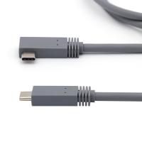 China New 1m TPE Jacket USB4.0 Coaxial Cable 40Gbps Thunderbolt 240W 100W USB4.0 C Male Right Angle Braid Shielding for Computer for sale