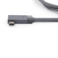 China New 1m TPE Jacket USB4.0 Coaxial Cable 40Gbps Thunderbolt 240W 100W USB4.0 C Male Right Angle Braid Shielding for Computer for sale