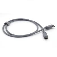 China New 1m TPE Jacket USB4.0 Coaxial Cable 40Gbps Thunderbolt 240W 100W USB4.0 C Male Right Angle Braid Shielding for Computer for sale