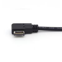 China Motherboard Expansion USB 3.0 Angle Type E Male to Angle Type E Cable for sale
