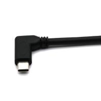 China High Quality OTG 10G USB3.0 USB 3.1 Right Angle 90 Degree Type C Cable Braid Shielding for Computer Printer Earphone for sale