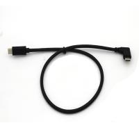 China High Quality OTG 10G USB3.0 USB 3.1 Right Angle 90 Degree Type C Cable Braid Shielding for Computer Printer Earphone for sale