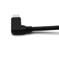 China High Quality OTG 10G USB3.0 USB 3.1 Right Angle 90 Degree Type C Cable Braid Shielding for Computer Printer Earphone for sale