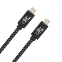 China New Arrive RoHS Certified USB4 USB-C 40Gbps 1M Black Cable 240W 5A Fast Charging Braid Shielding PVC Jacket Camera Computer for sale