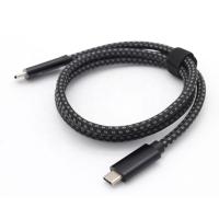 China New Arrive RoHS Certified USB4 USB-C 40Gbps 1M Black Cable 240W 5A Fast Charging Braid Shielding PVC Jacket Camera Computer for sale