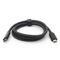 China New Arrive RoHS Certified USB4 USB-C 40Gbps 1M Black Cable 240W 5A Fast Charging Braid Shielding PVC Jacket Camera Computer for sale