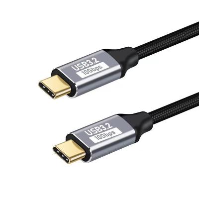 China High-Speed 5A Fast Charging 10G/20G Type C USB C 3.1 3.2 Cable Pure Copper with Nylon Jacket for Computer Use for sale