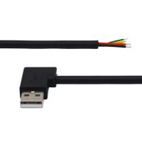 China Customized Logo 0.3M USB 2.0 AM Fast Charging Cable Pure Copper Metal Conductor Braid Shielding PVC Jacket Plastic Clip for sale