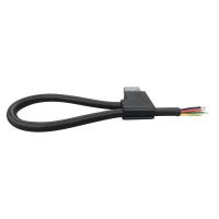 China Customized Logo 0.3M USB 2.0 AM Fast Charging Cable Pure Copper Metal Conductor Braid Shielding PVC Jacket Plastic Clip for sale