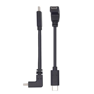 China 90 Degree Angled Type-C Cable with 3A Fast Charging and Data Transfer for Mobile Devices for sale