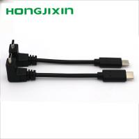China 90 Degree Angled Type-C Cable with 3A Fast Charging and Data Transfer for Mobile Devices for sale