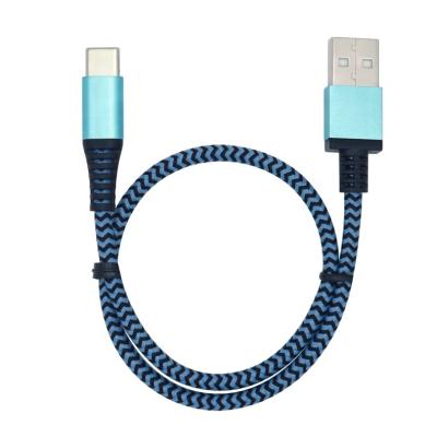 China Nylon Braided USB Type-C Charging and Data Cable with PVC Jacket 3A Fast Charging a to C for sale