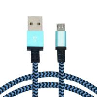 China USB to Micro USB 3A Fast Charging Cable with Nylon Braiding 1M Length for Camera and Computer Use for sale