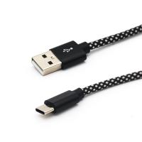 China 3A Fast Charging Nylon Braided USB A to Type-C Cable with Data Transfer for sale