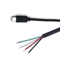 China Custom USB Type C Male to Open End Pig Tail USB a Male to NC End 28AWG 4 Core Open End OEM USB Cable for sale