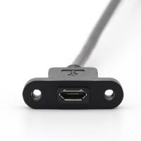 China OEM Custom Solutions Available Pure Copper Panel Mount Data & Charge Cable Type C Male to Micro USB Female for Printer for sale