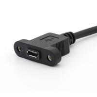 China OEM Custom Solutions Available Pure Copper Panel Mount Data & Charge Cable Type C Male to Micro USB Female for Printer for sale