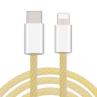 China High Performance 2.4A USB C to IOS Cable Durable Nylon Wrapped for Computer Charging for sale