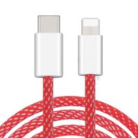 China High Performance 2.4A USB C to IOS Cable Durable Nylon Wrapped for Computer Charging for sale