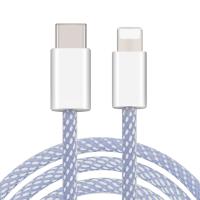 China High Performance 2.4A USB C to IOS Cable Durable Nylon Wrapped for Computer Charging for sale