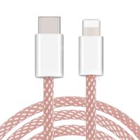 China High Performance 2.4A USB C to IOS Cable Durable Nylon Wrapped for Computer Charging for sale