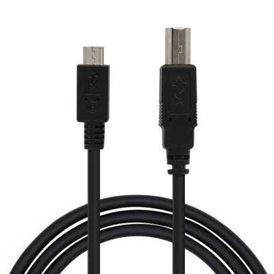 China Factory Customized 1M USB Micro B to B Male Cable for Android Phone Printer PVC Jacket Braid Shielding for Scanner Computer Use for sale