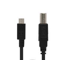 China Factory Customized 1M USB Micro B to B Male Cable for Android Phone Printer PVC Jacket Braid Shielding for Scanner Computer Use for sale