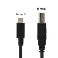 China Factory Customized 1M USB Micro B to B Male Cable for Android Phone Printer PVC Jacket Braid Shielding for Scanner Computer Use for sale