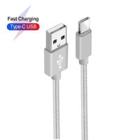 China High Quality 1.2m 4ft Nylon USB Cable Custom Logo Male Type C 3A Fast Charging Braid Shielding PVC Jacket for Computer Devices for sale
