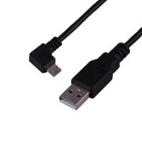 China USB2.0  AM to Right Angle Micro USB Cable to USB a Male for Android Plug Charging Cable for sale