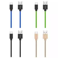 China 1.2m USB2.0 AM Type-C Cable 3A Fast Charging Nickel Plated Connectors Braid Shielding PVC Jacket for Mobile Phones Computers (1 for sale