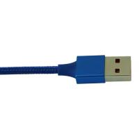 China 1M 3ft Nylon Braided Micro-USB Cable 90 Degree Fast Charging Elbow for IPhone/Phone Computer with Charging & Data Transfer for sale