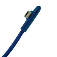 China 1M 3ft Nylon Braided Micro-USB Cable 90 Degree Fast Charging Elbow for IPhone/Phone Computer with Charging & Data Transfer for sale