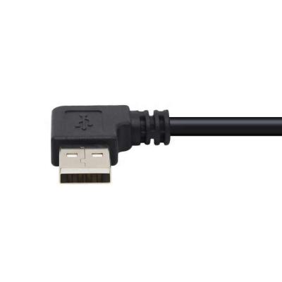 China USB2.0 0.3m 1.5m Data Printer Cable Right Left up Down 90 Degree Angle Elbow B Male Type PVC Jacket with Braided Shield for sale