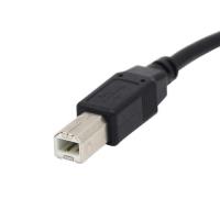 China USB2.0 0.3m 1.5m Data Printer Cable Right Left up Down 90 Degree Angle Elbow B Male Type PVC Jacket with Braided Shield for sale