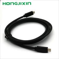 China HJX 100W USB Type C to Type C Flash Charger Cable 5A Fast Charging Braid Shielding for Camera and Computer 2pcs/pack for sale