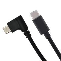 China TPE Soft Touch Cable 550mm Right Angle Type C to C USB C 3A Fast Charging Cable for Printer Computer & Earphone for sale