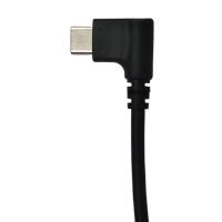 China TPE Soft Touch Cable 550mm Right Angle Type C to C USB C 3A Fast Charging Cable for Printer Computer & Earphone for sale