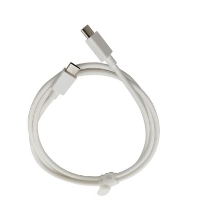 China 1M 20V 3A 60W TPE Jacket White ABS Shell USB 2.0 CM to CM 60W Type C Data Cables for sale