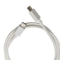 China 1M 20V 3A 60W TPE Jacket White ABS Shell USB 2.0 CM to CM 60W Type C Data Cables for sale