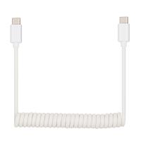 China TPU Jacket with Flexible Elastic USB C 3A 60W Pure Copper Curved Coil Wire Spiral USB Type C Cable for Computer for sale