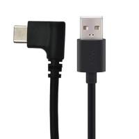 China USB-A Male to USB-C 180 Degree Right Angle Data Cable 3A Fast Charging Data Transfer Right AngleType C 90 Degree Type C for sale