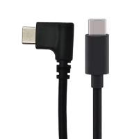 China Customized 1M 2M Right Angle Type C to Type C USB CM 180 to CM 90 Degree TPE USB Type C Cable for sale