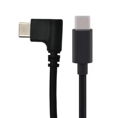 China Customized 1M 2M Right Angle Type C to Type C USB CM 180 to CM 90 Degree TPE USB Type C Cable for sale