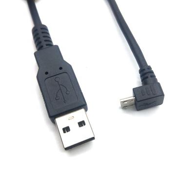 China Up Angled Micro USB Braid Cable for Camera & Computer with 3A Fast Charging for sale