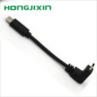 China 90 Degree USB Right Angle Type C Male to Type C Male Cable 3A Fast Charging Braid Shielding PVC Jacket for Computers for sale