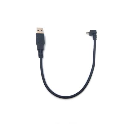 China UL2725 28awg 90 Degree 90 Degree Micro USB Data Cable PVC Jacket Braided Shield for Computer Upwards Downwards Left Right Angles for sale