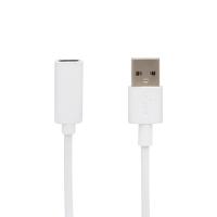 China White 24AWG USB 2.0 Male to Female Cable Pure Copper PVC Jacket Braid Shielding for Computer AM CF Type C USB Charging Cable for sale